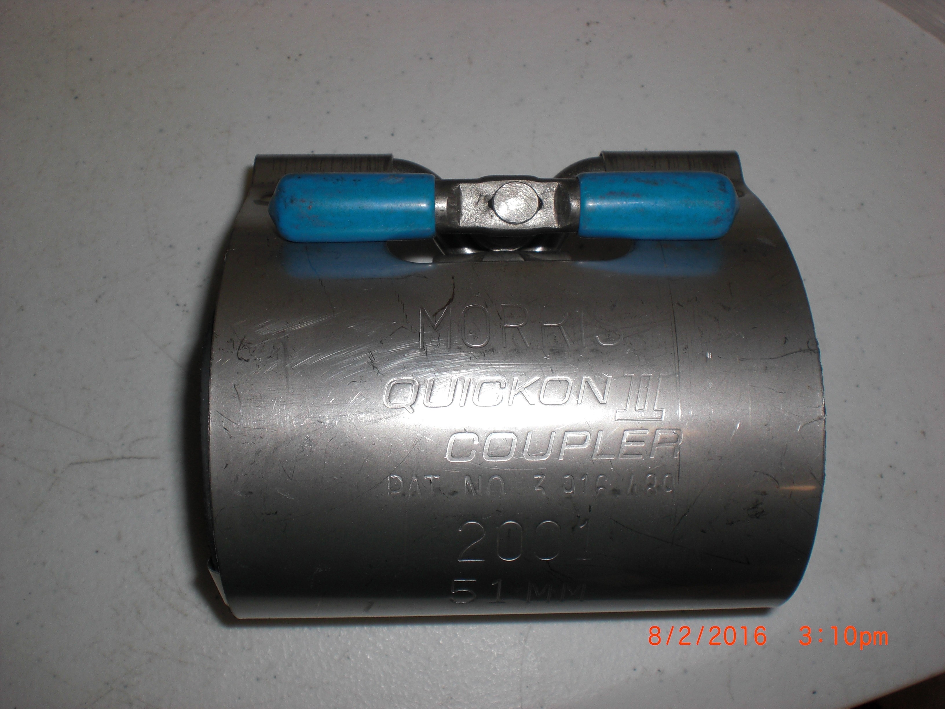 2001 MORRIS 2001 Quickon II coupler SS 51mm 2in