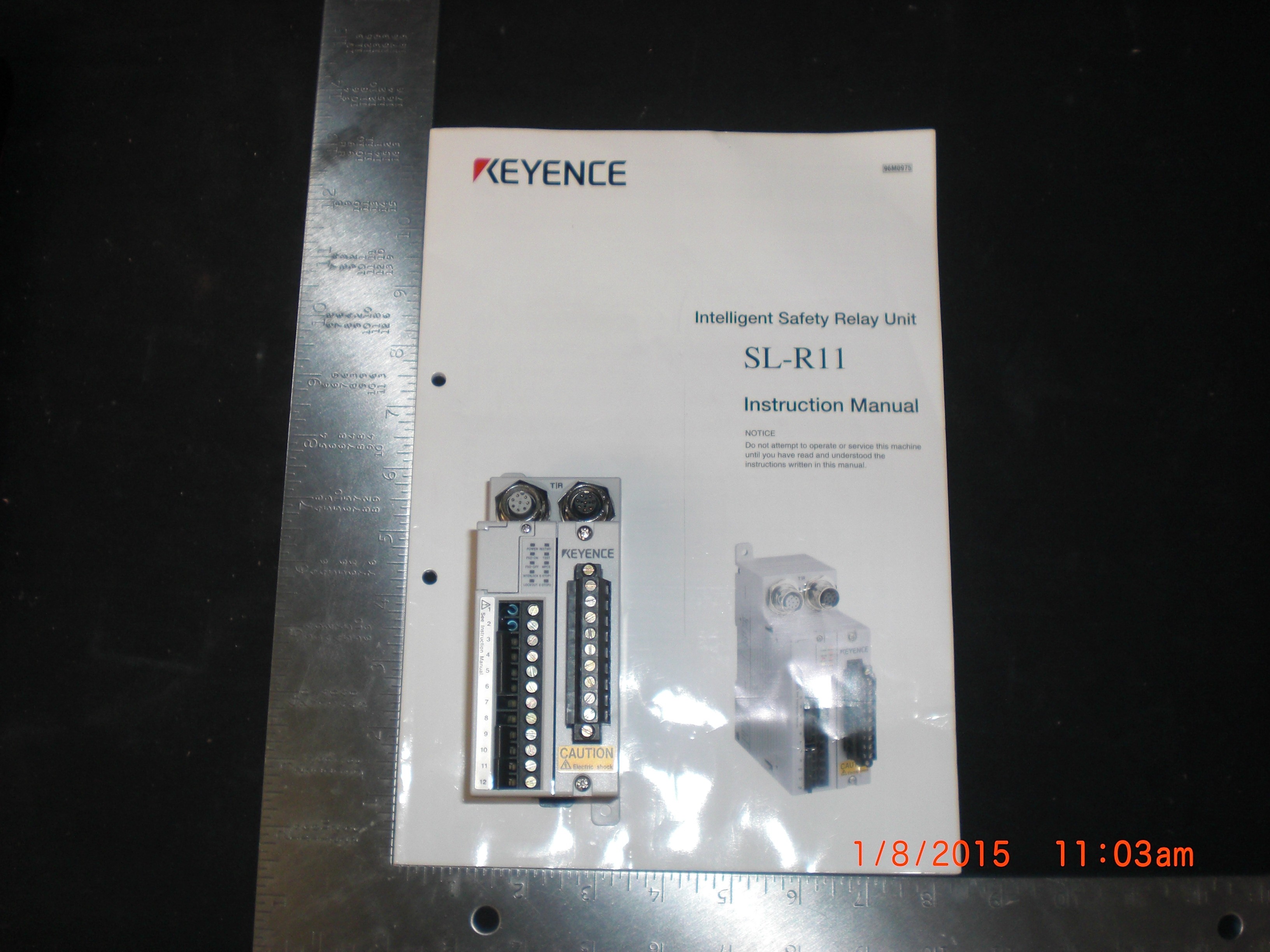 SL-R11 KEYENCE SL-R11 SAFETY CONTROL UNIT FOR LIGHT CURTAIN SAFETY RELAY